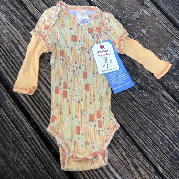 munki munki | One Pieces | Munki Pencils One Piece Outfit Pajamas Pjs 3 ...